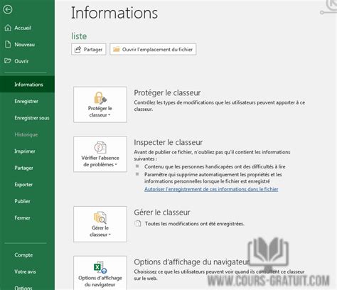 Comment Partager Un Fichier Excel En Ligne Tutoriel Excel