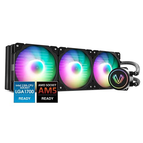 Vetroo V360 Aio Argb Cpu Liquid Cooler 360mm Radiator Pwm Fans For Lga