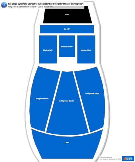 Rady Shell At Jacobs Park Seating Chart