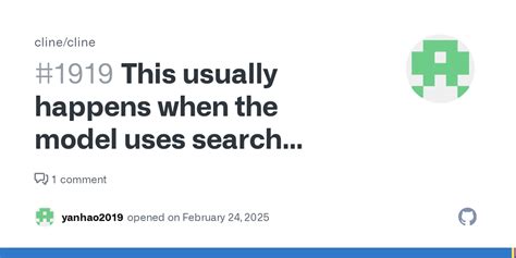 This Usually Happens When The Model Uses Search Patterns That Dont