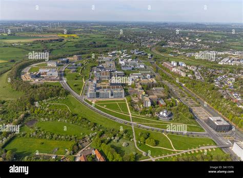 Aerial view, Rheinisch-Westfälische Technische Hochschule Aachen, University RWTH Campus Melaten ...