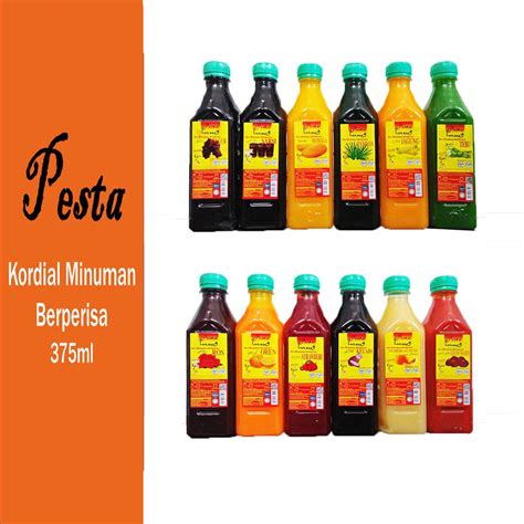 Pesta Kordial Minuman Berperisa 375ml Lazada