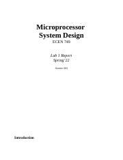 Lab Report Nehag Docx Microprocessor System Design Ecen Lab