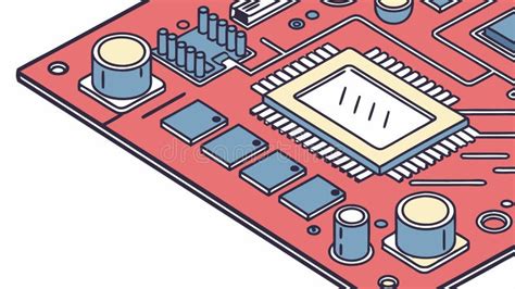 Circuit Board Pattern Technology Background Electronic Texture Vector Design Generative Ai