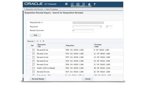 Requisition Self Service Oracle