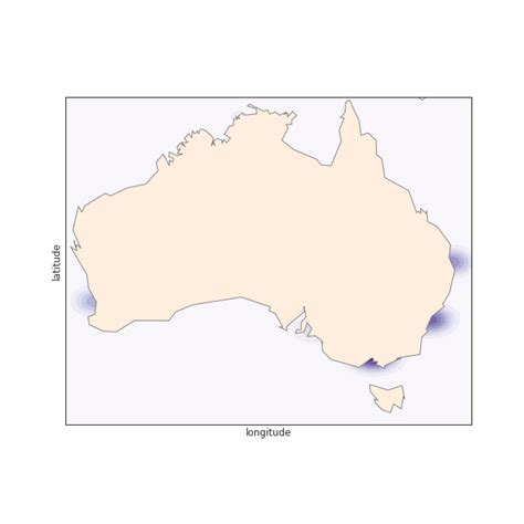Python Is There A Way To Plot Seaborn KDE On A Geographical Map Stack Overflow