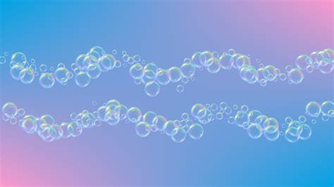 세제 거품 욕조 용 비누 목욕 거품과 Suds 샴푸 레인보우 3d 벡터 일러스트 레이아웃 아쿠아 피즈와 스플래쉬 현실적인 물 프레임과 경계 다채로운 액체 세제 거품 기체