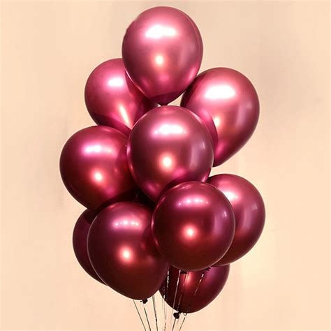 Jual 10pcs1 Paket Balon Logam 10 Inci Tekstur Krom Dekorasi Pernikahan