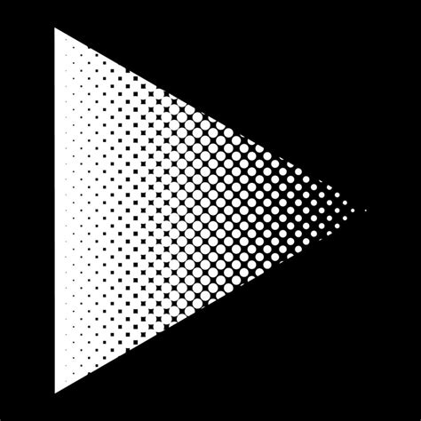 Halftone Triangle Dotted Arrow 11458045 Vector Art At Vecteezy