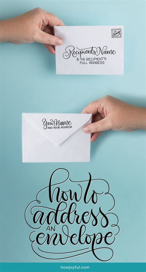 How To Address An Envelope Correctly Envelope Etiquette A Freebie