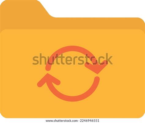 Sync File Data Vector Flat Illustration Stock Vector Royalty Free