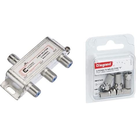 Splitter Satellite 3 Voies partiteur antenne TV d intérieur avec