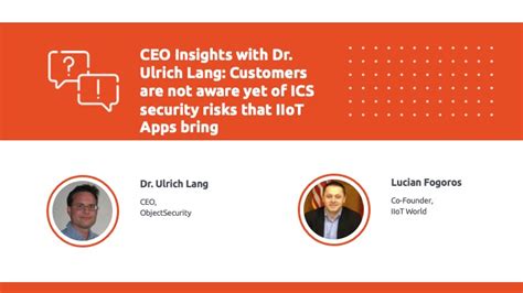 Ceo Insights With Dr Ulrich Lang Customers Are Not Aware Yet Of Ics