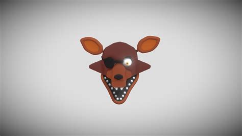 Fnaf Withered Foxy Head Download Free 3d Model By Joshuagoldenburgh
