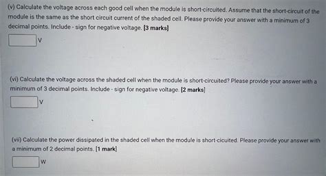 Solved A PV Module Consists Of 108 Identical Solar Cells Chegg