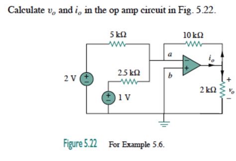 Solved Calculate Vo And Io In The Op Amp Circuit In Fig