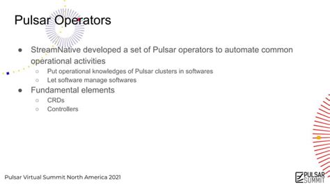 manage pulsar cluster lifecycles with kubernetes operators pulsar