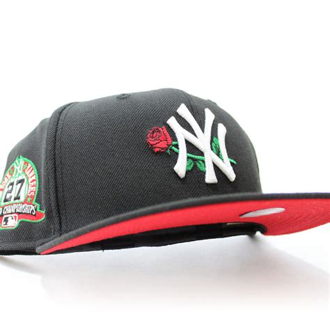 New York Yankees Rose 27 World Championships 59fifty New Era Fitted Ha