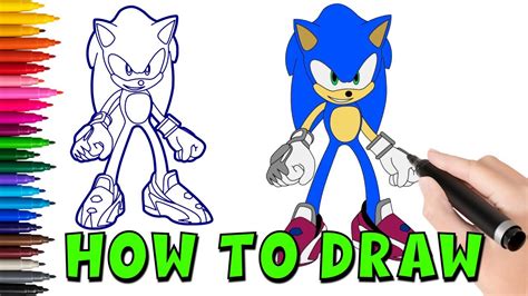 How To Draw Sonic Superstars Sonic The Hedgehog Youtube