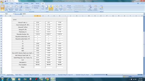 Relief Valve Sizing Spreadsheet For Welcome To Klm Technology Group