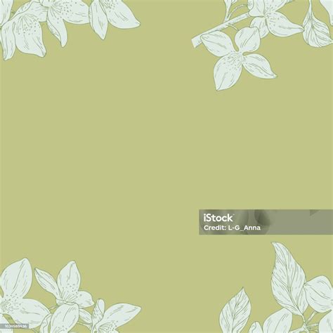 완벽 한 색상 직물 패턴입니다 꽃 꽃 잉크 스케치와 분기에 공장 0명에 대한 스톡 벡터 아트 및 기타 이미지 0명 꽃 나무 꽃 식물 Istock