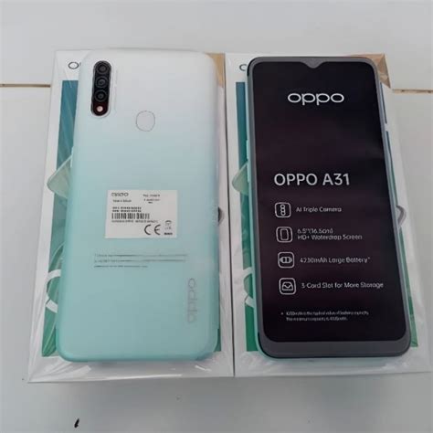 Jual Oppo A31 Ram 4 128 GB Original Second Like New Fullset Tanpa Cacat