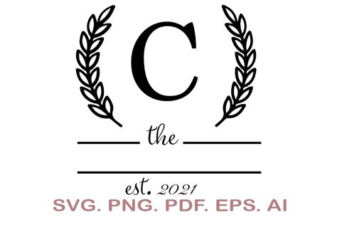 Split Letter Monogram Letter C Svg Graphic By Narcreativedesign Split Letter Monogram Letter C Svg Graphic By Narcreativedesign