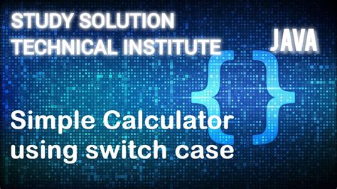 simple calculator simple calculator using switch case youtube