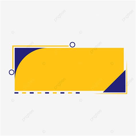 Yellow Banner Design Vector PNG Images Blue And Yellow Text Banner Box