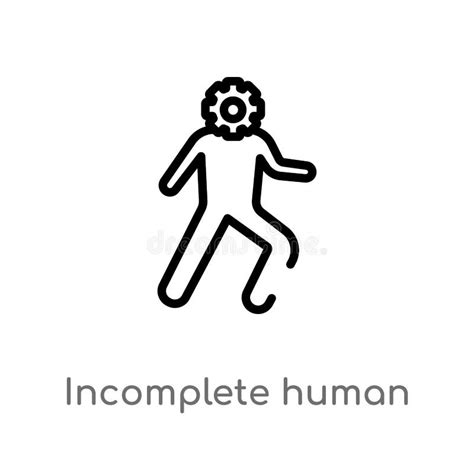 Outline Missing Data On Analytics Line Graphic Vector Icon Isolated
