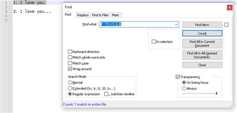 Regex Select Everything The Whole Line To The Dot But Not More Dots Notepad Community