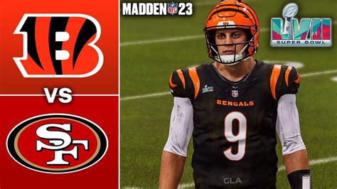 49ers Vs Bengals Super Bowl 57 Simulation Madden 23 Gameplay Ps5