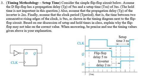 solved 3 timing methodology setup time consider the