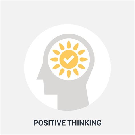 Concepto De Icono De Pensamiento Positivo Vector Premium