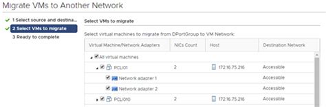 vcenter server 6 5 migrate vms from virtual distributed switch to