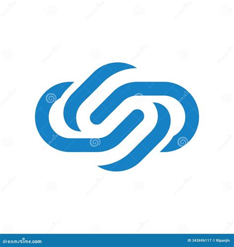Abstract Initial Cs Logo Design With Cloud Element Symbol For