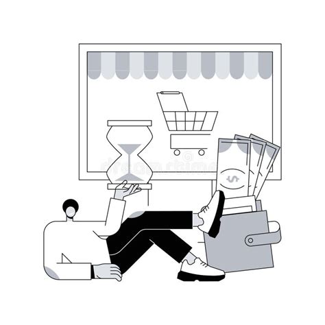 Pending Payment Abstract Concept Vector Illustration Stock