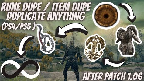 Elden Ring Glitches RUNE DUPE GLITCH INFINITE RUNES ITEM DUPE