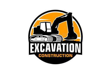 Excavator Logo Template Vector Heavy Equipment Logo Vector For