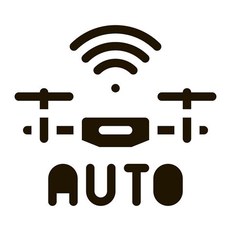 Drone Auto Return Home Icon Vector Glyph Illustration 17497042 Vector