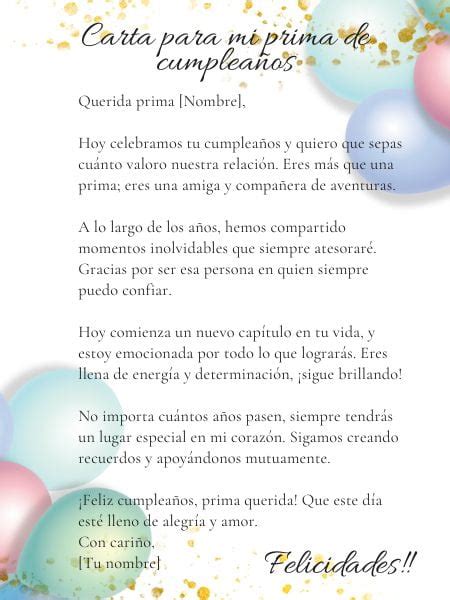 Imagenes De Feliz Cumple Prima Felicitaciones De Cumpleaños Para Una