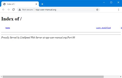 Npp User Manual Org Shows An Empty Page If Accessed With Ipv Issue