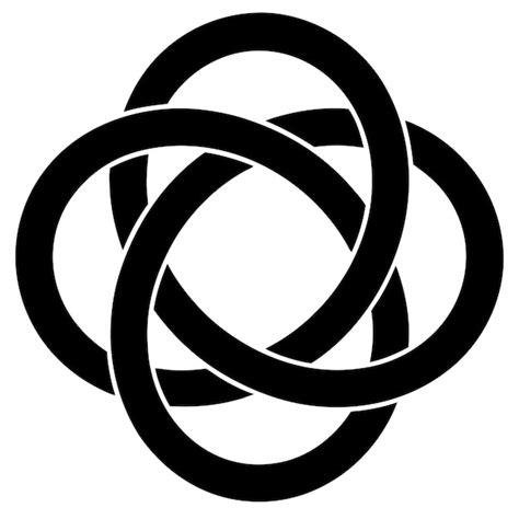 Overlapping Rings Symbolizing Unity Continuity And Wholeness Circular Shapes Design Premium Ai