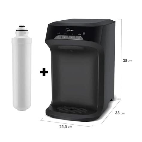 Kit Purificador De Água Midea Preto 1 Filtro Refil Midea