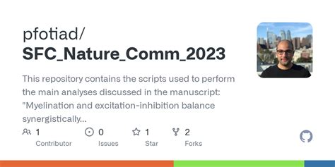 GitHub Pfotiad SFC Nature Comm 2023 This Repository Contains The