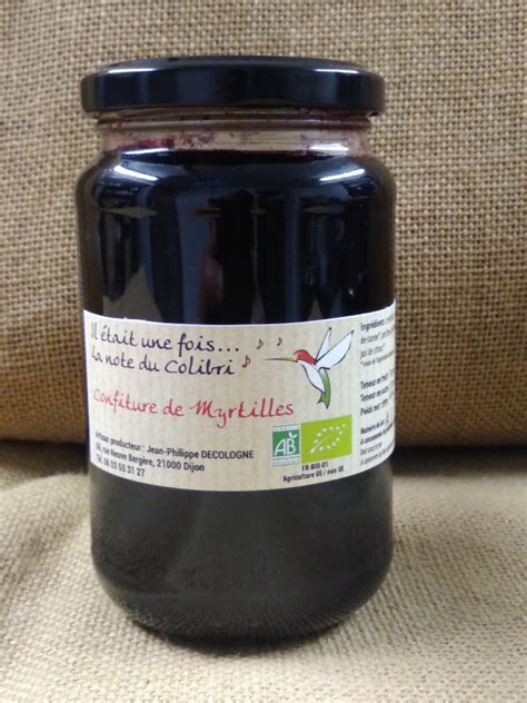 Confiture De Myrtilles G La Note Du Colibri Locavor Fr
