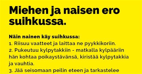 Vitsit Miehen Ja Naisen Ero Suihkussa Kohokohta