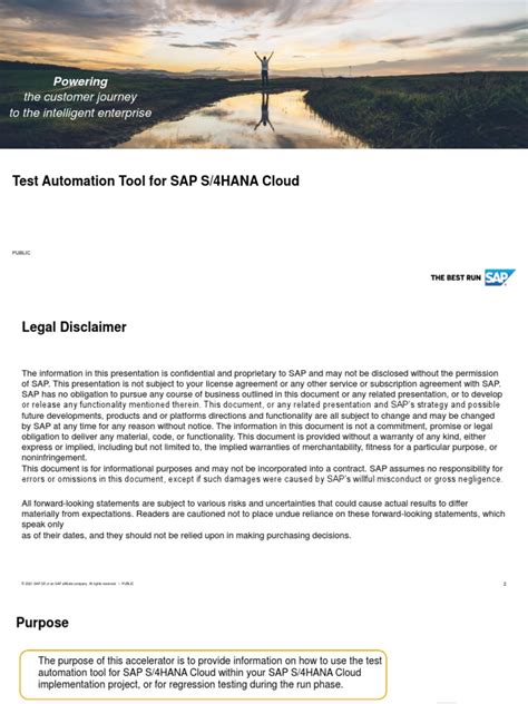 Test Automation Tool For Sap S4hana Cloud Pdf Business Process