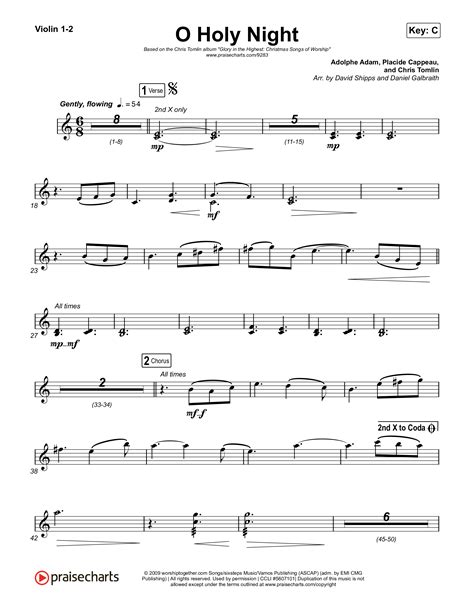 O Holy Night Sheet Music Violin