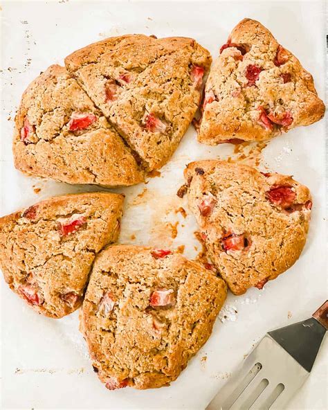 Strawberry Lemon Scones Vegangf Scone Recipe